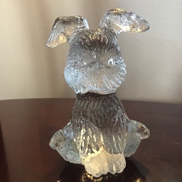 Unbranded | Accents | Vintage Pressed Glass Floppy Eared Bunny Rabbit ...